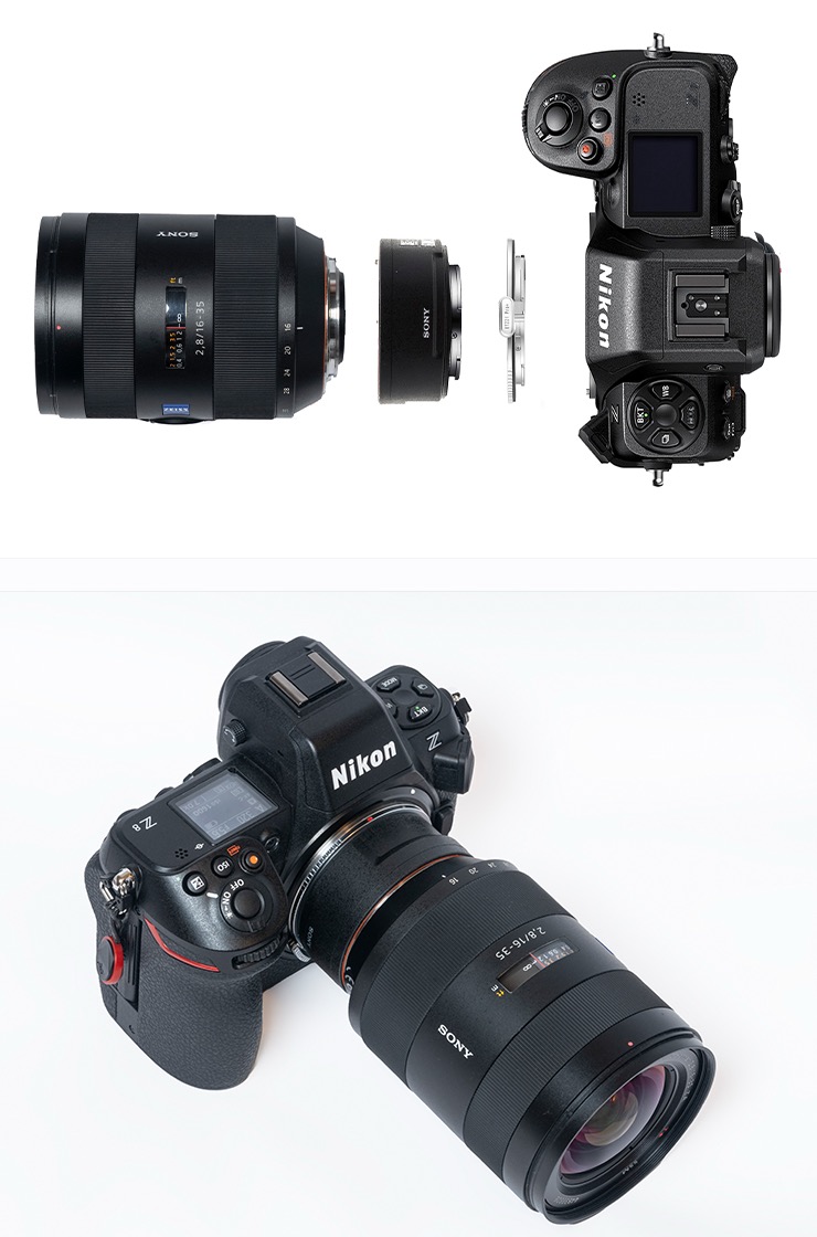 Adapter un objectif Sony E sur Nikon Z : bague Megadap ETZ21 Pro ...